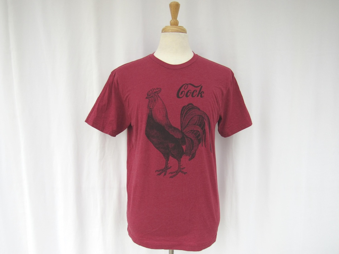 Vintage Y2K Misura Rooster Chicken Male Bird Graphic Print Cotton Blend ...