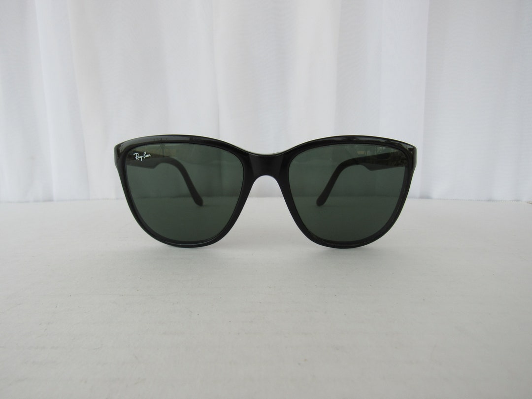 Vintage 70a 80s Ray-ban Logo Bausch and Lomb B&L France Black ...