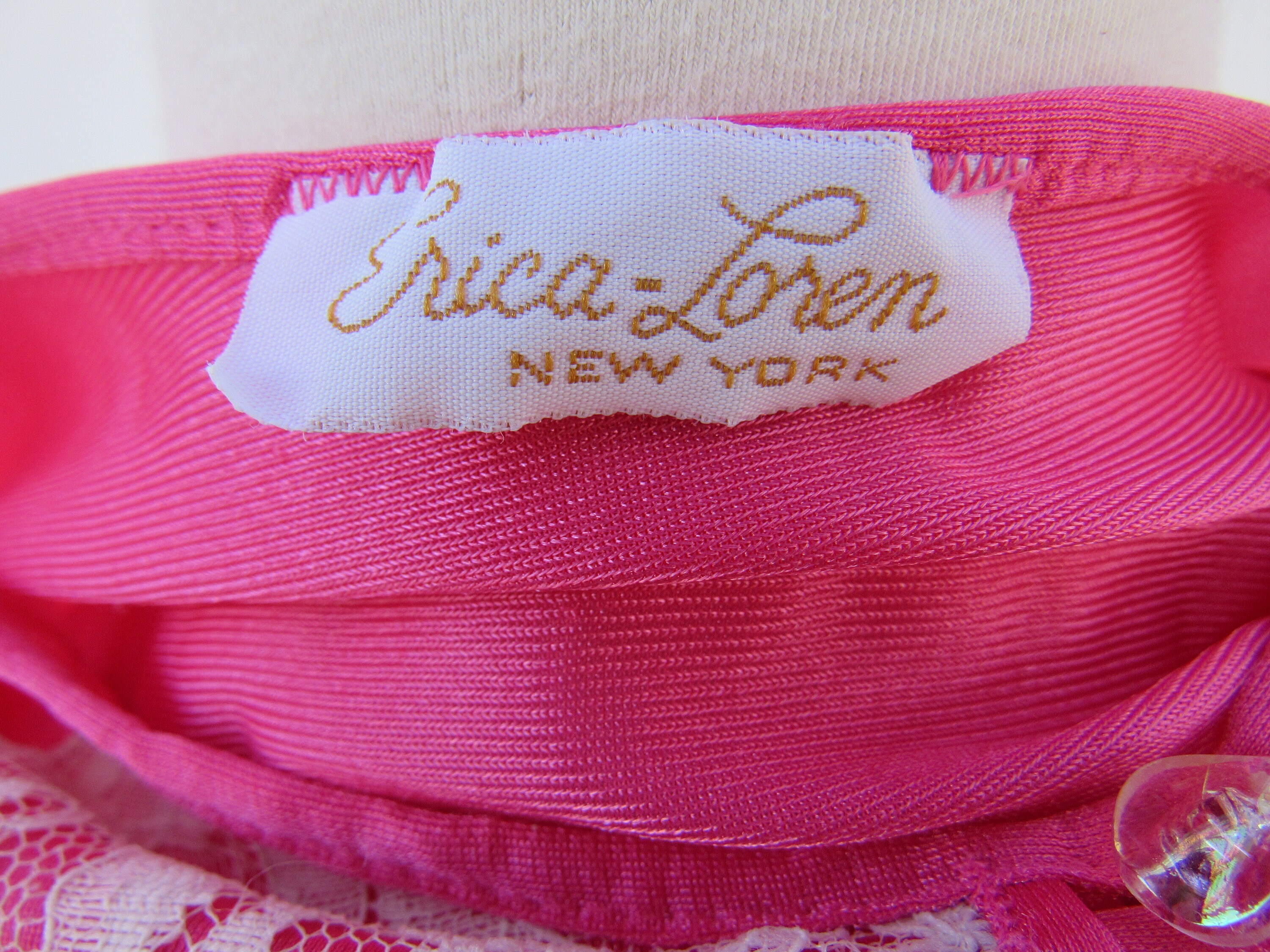Vintage 70s 80s Erica Loren NY Lacy Tear Drops Buttoned Silky - Etsy