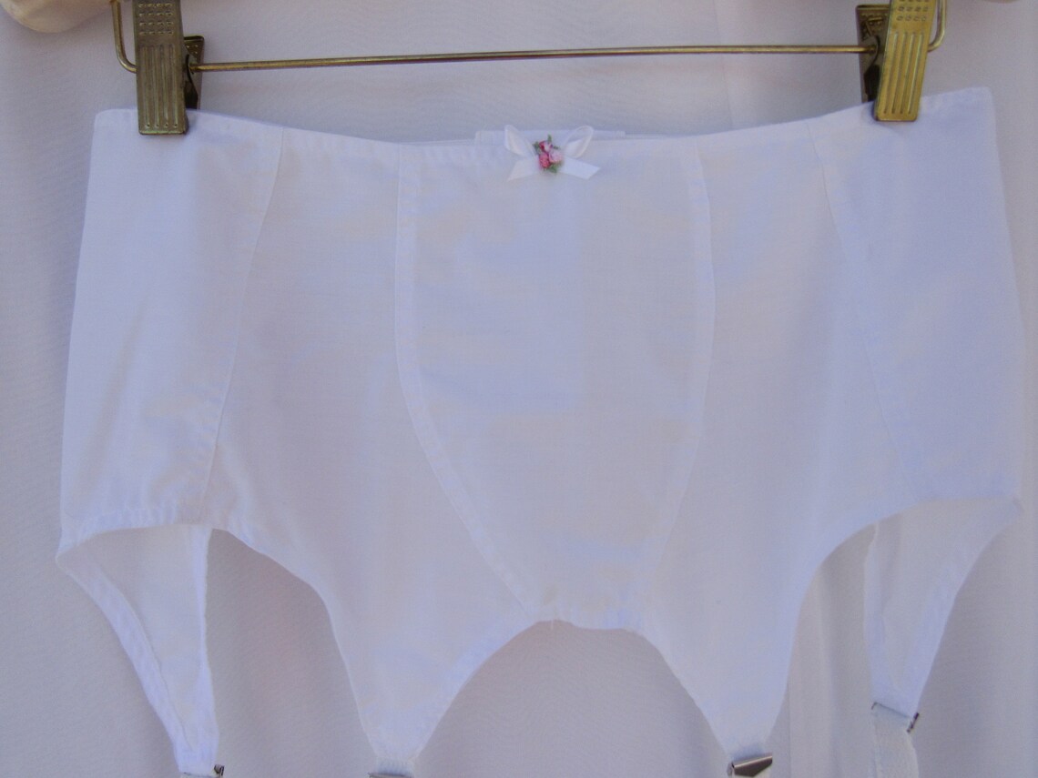 Vintage 70s Sears Cotton Garter Belt Lingerie 27-30 S M | Etsy