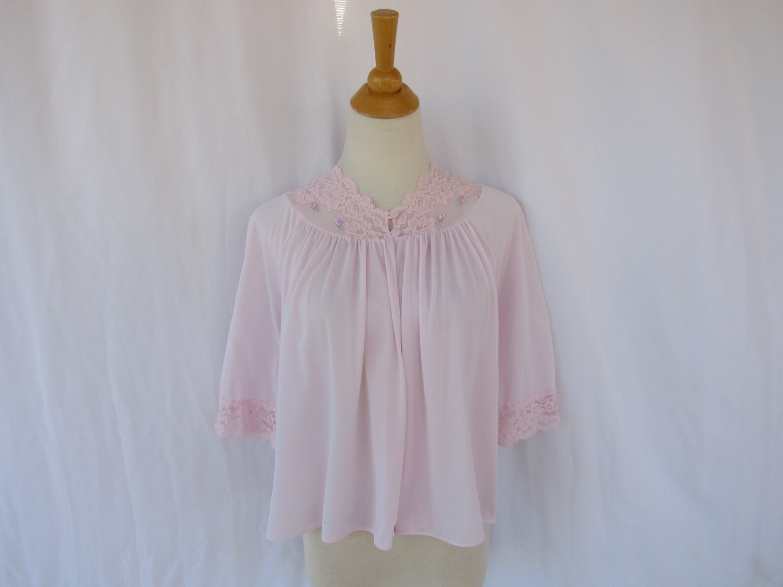 Vintage 70s 80s Shadowline Lacy Night Bed-Jacket Short Shrug | Etsy