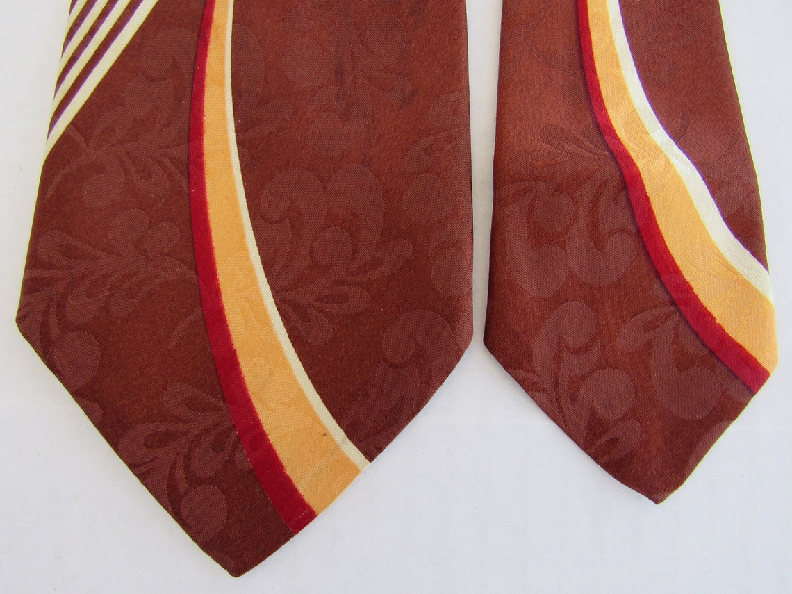 Vintage 40s 50s Arrow Jacquard Leaf Weave Geometric Striped - Etsy