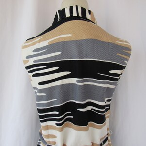 Vintage 60s 70s Lady Bayard Abstract Cotton Shift Dress - Sleeveless ...