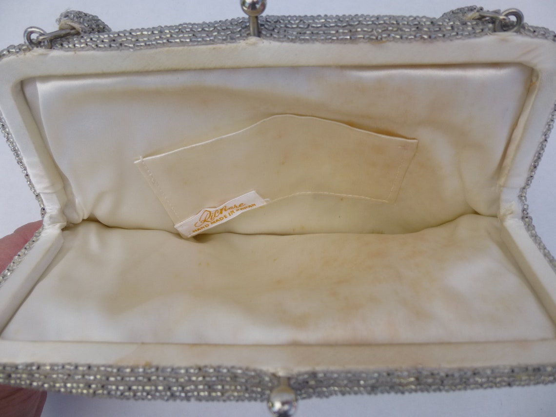 Vintage 50s Richere Hand-beaded Evening Clutch: Retro Formal Purse, Art ...