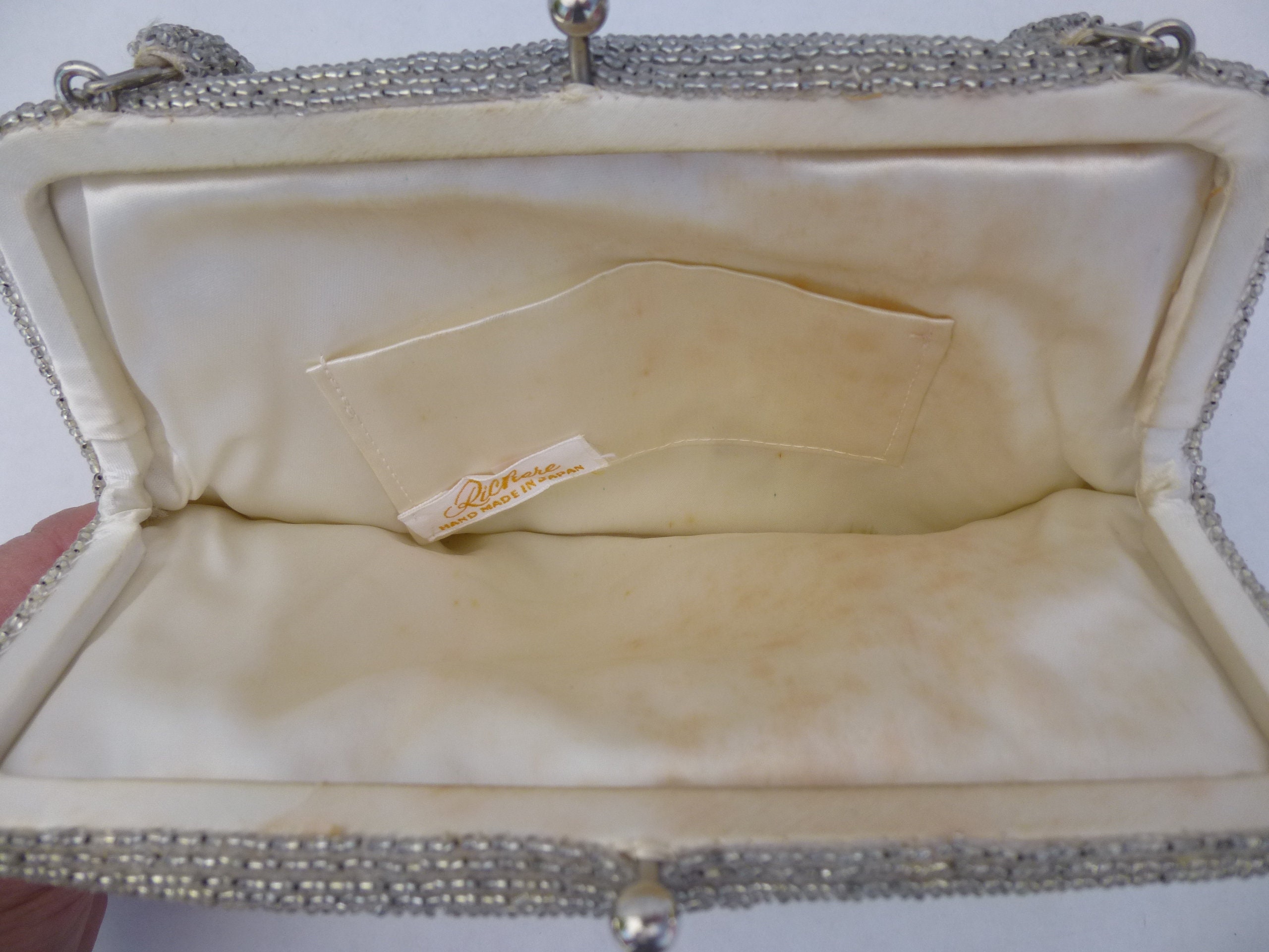 Vintage 50s Richere Hand-beaded Evening Clutch: Retro Formal Purse, Art ...