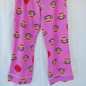 Vintage Y2K Paul Frank Julius Monkey Pajama Pants: Pink Cotton ...