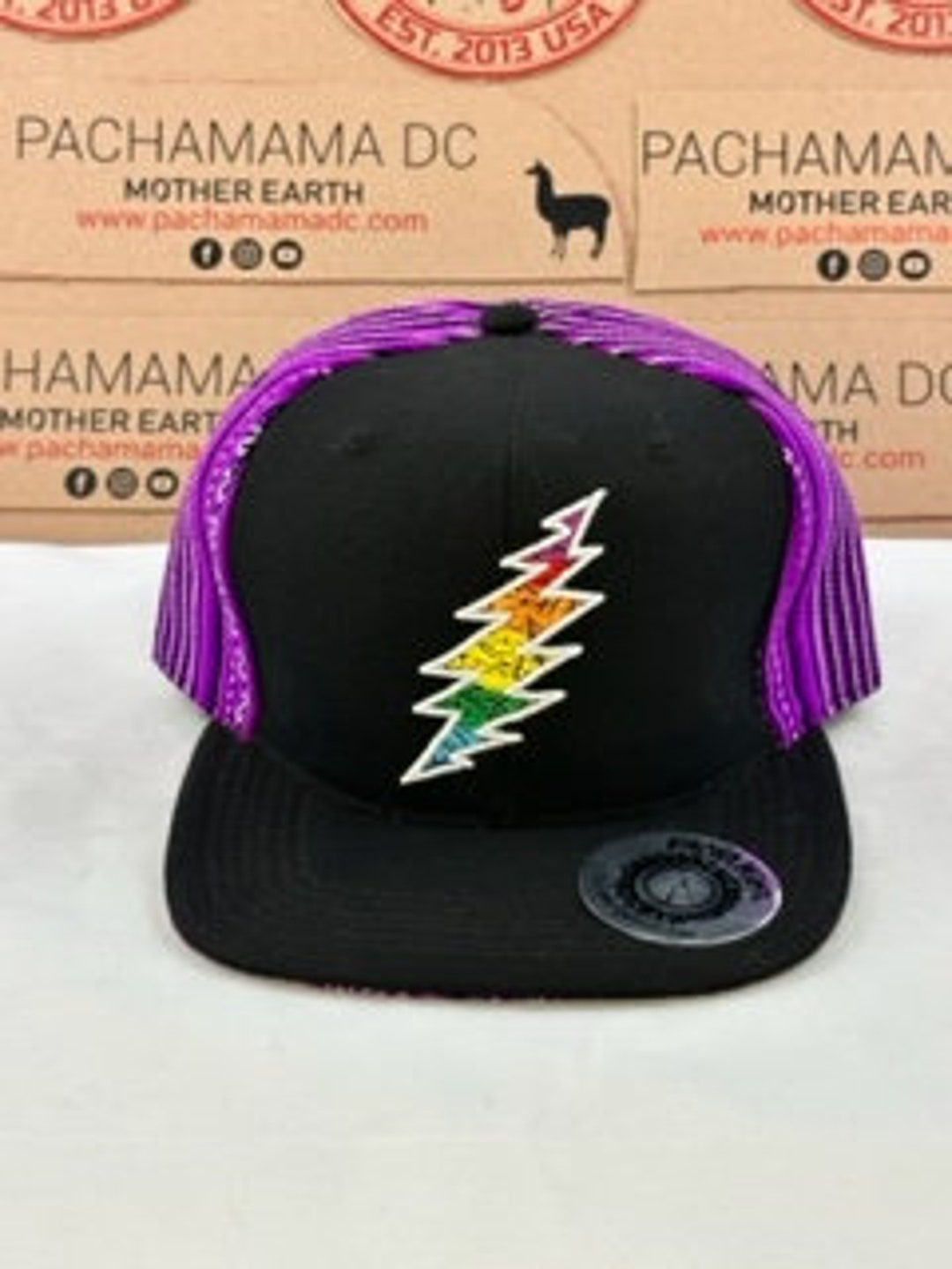 Grateful Dead Snap Back,grateful Dead Hat, Bolt Circle, Lightening Bolt ...