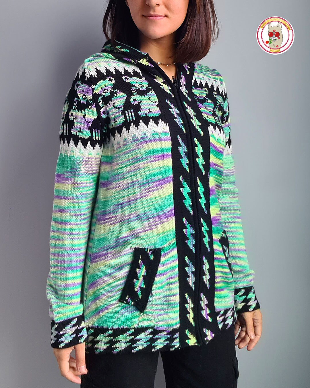 Grateful Dead Alpaca Hoodie,fine Alpaca Wool,alpaca Jacket,holiday ...