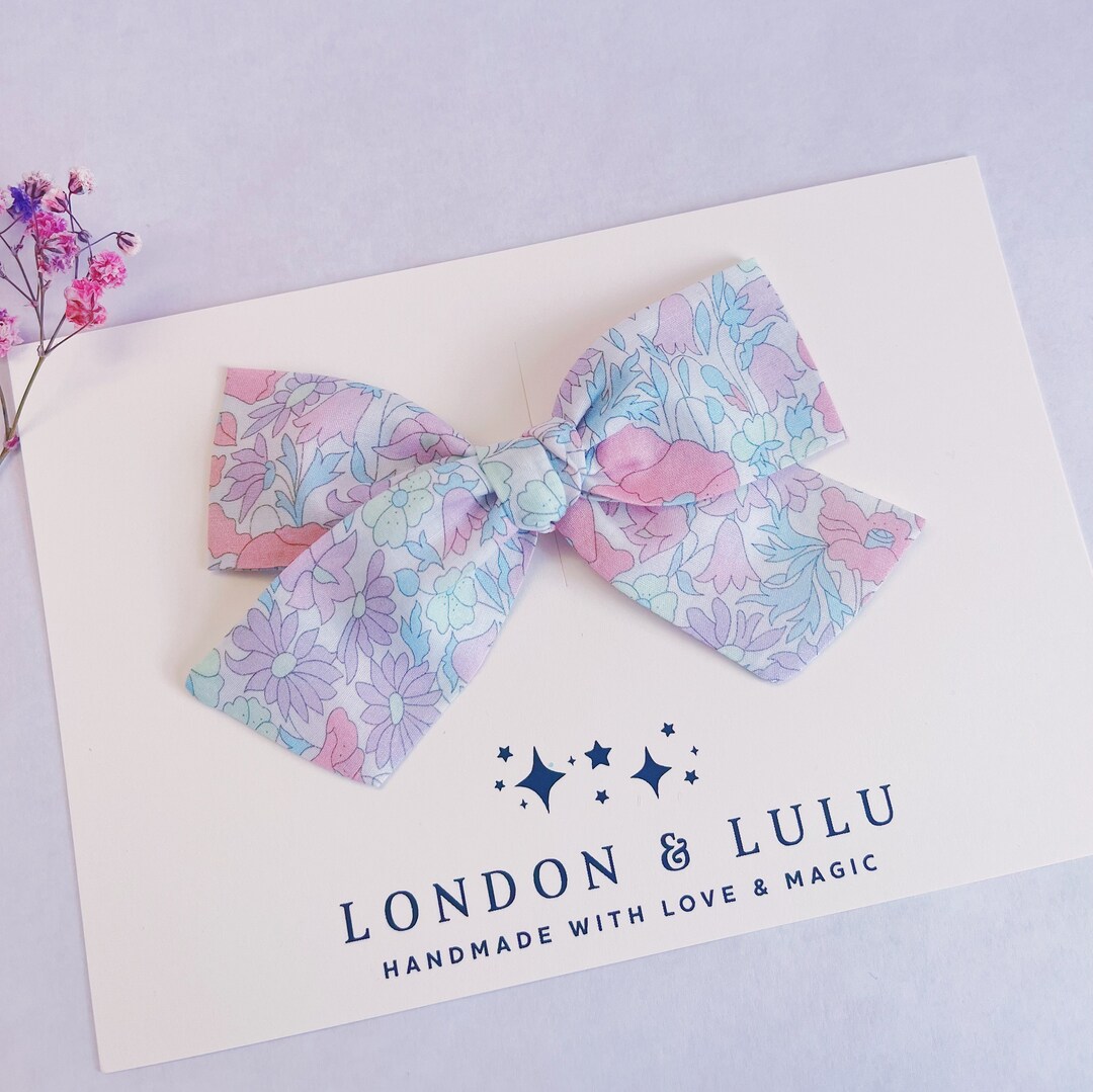 Liberty of London Poppy Daisy Hair Bow Girls Clip or Baby Nylon ...