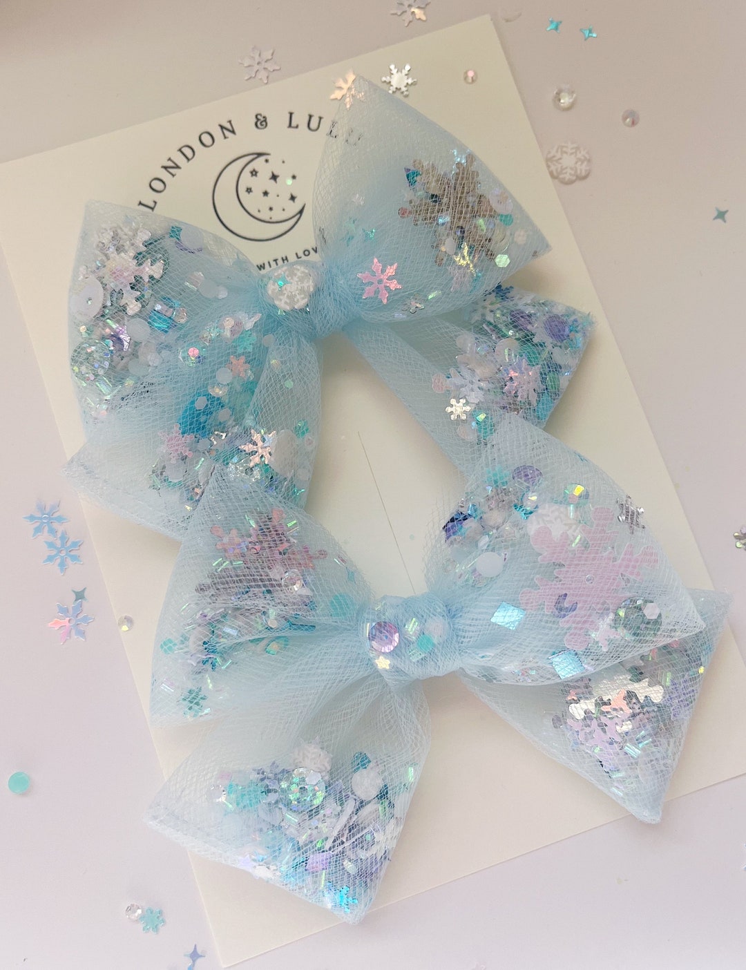 Blue Frozen Tulle Shaker Pigtail Bows Set Mouse Magic Parks Bow ...