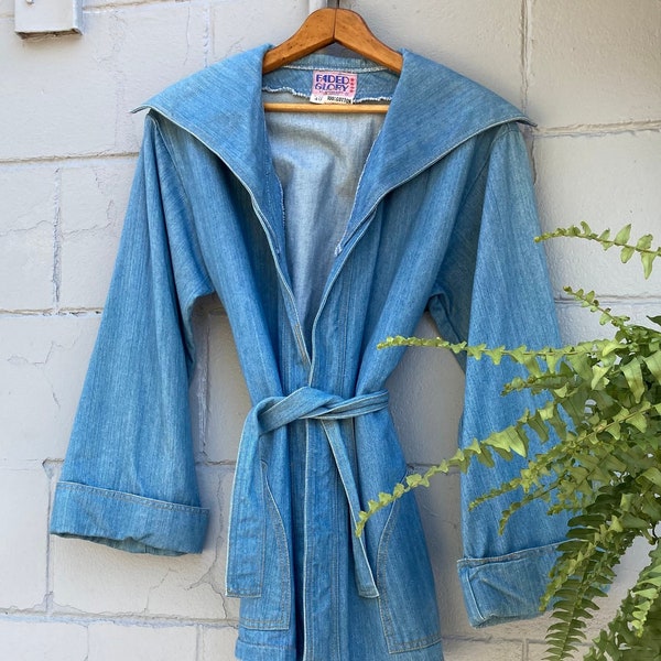 Bell Sleeve Denim Jacket - Etsy