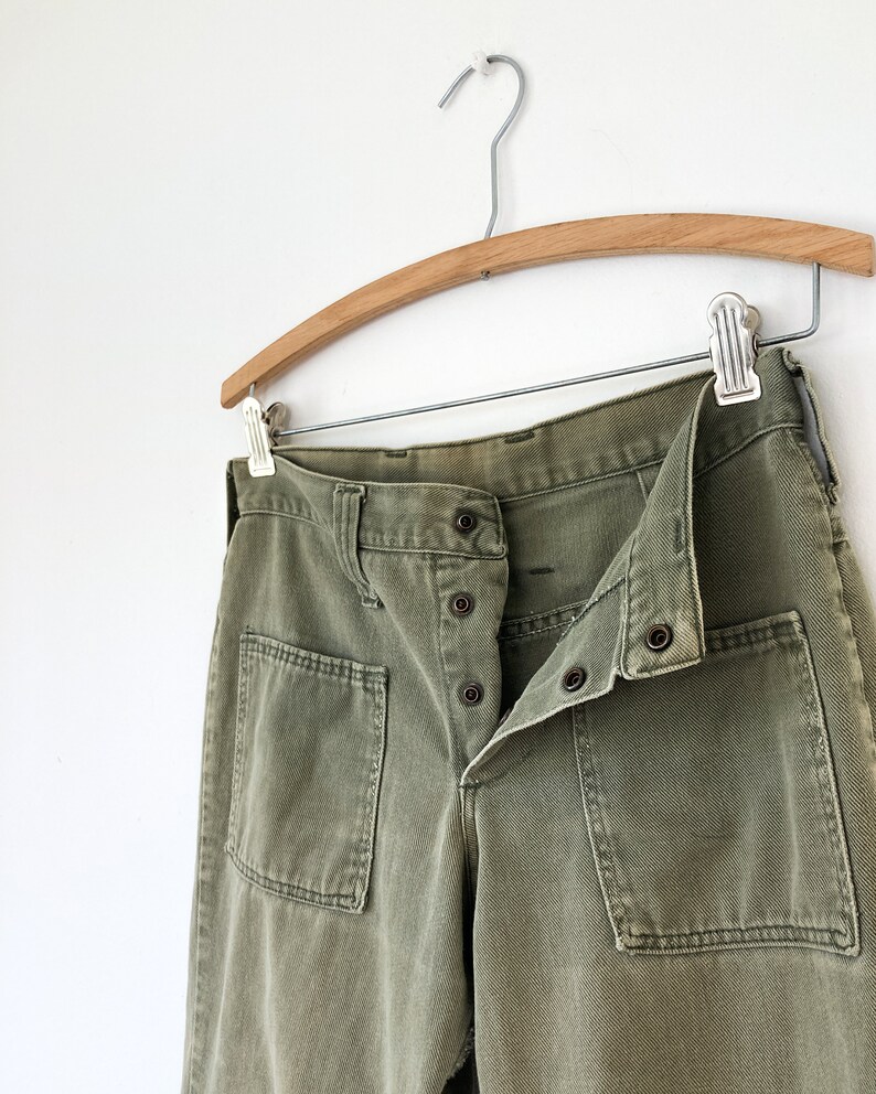1960s Wrangler Snap Fly Green Denim Bellbottoms Small - Etsy