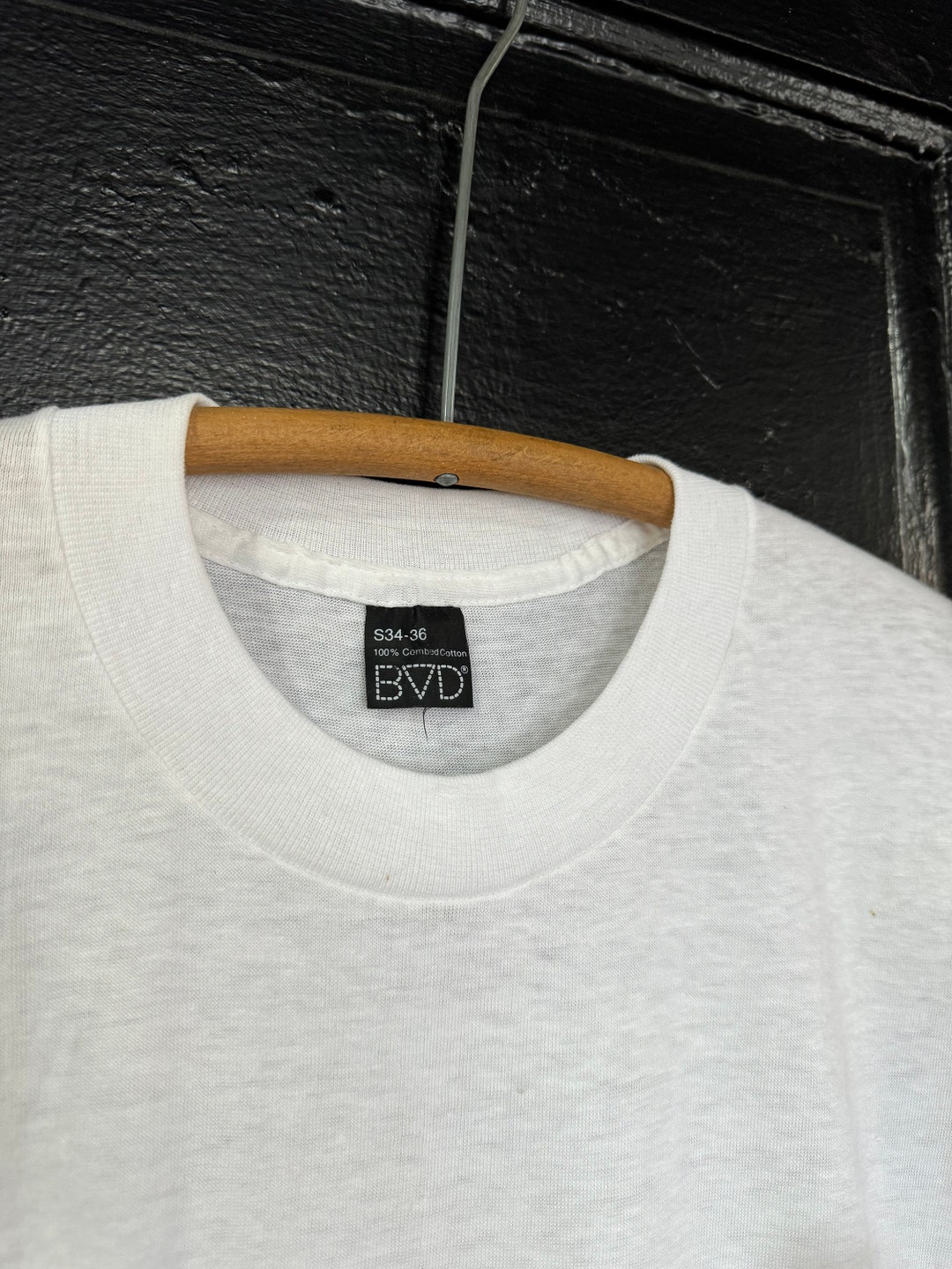 Vintage BVD Blank White T Shirt - Etsy