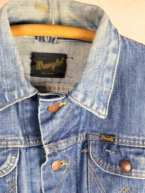 Vintage 1970s Wrangler Selvedge Denim Jacket - Gem