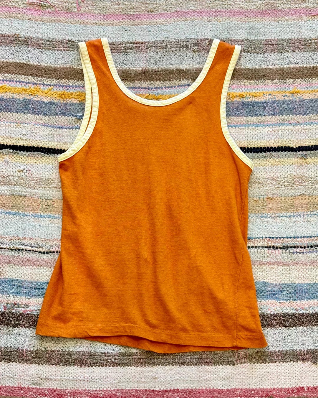 Vintage 1970s Unisex Ringer Tank Top T Shirt | Small - Etsy