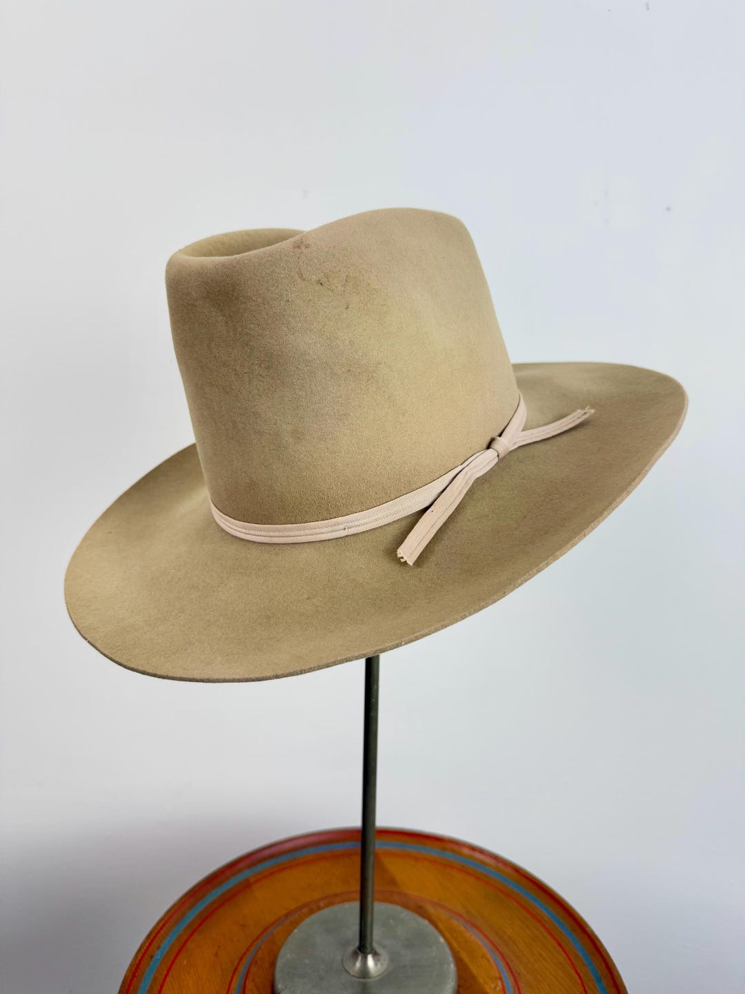 Vintage 1970s Distressed Dynafelt Water Repellent Rancher Cowboy Hat 7 ...