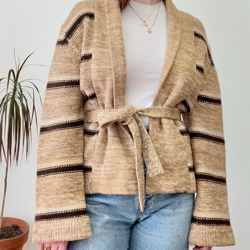 Purple Wool Wrap Sweater - Etsy