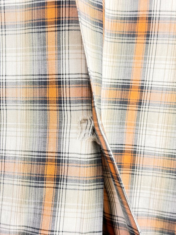 Vintage 1950s Loop Collar Woven Plaid Penney’s Towncr… - Gem