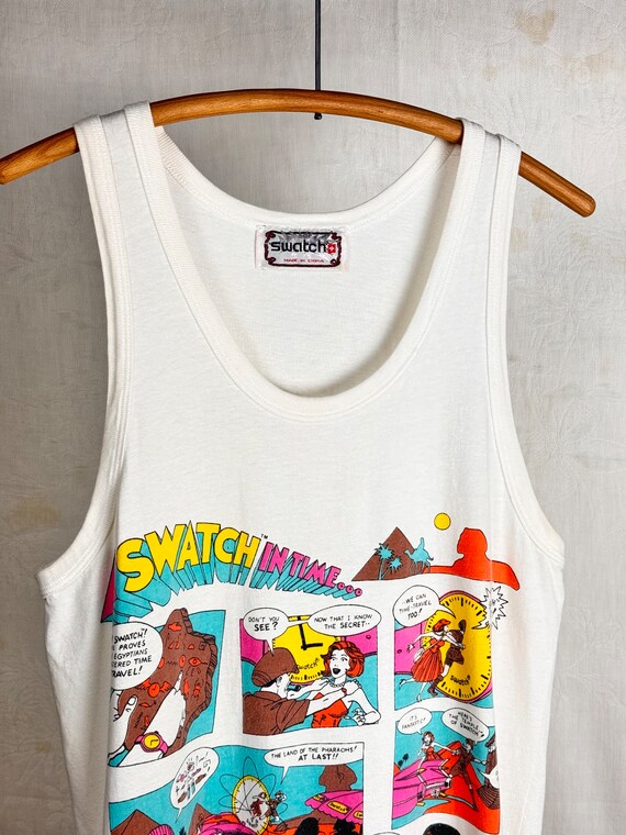Vintage 1986 Swatch Nefertiti Graphic Novel Tank Top - Gem