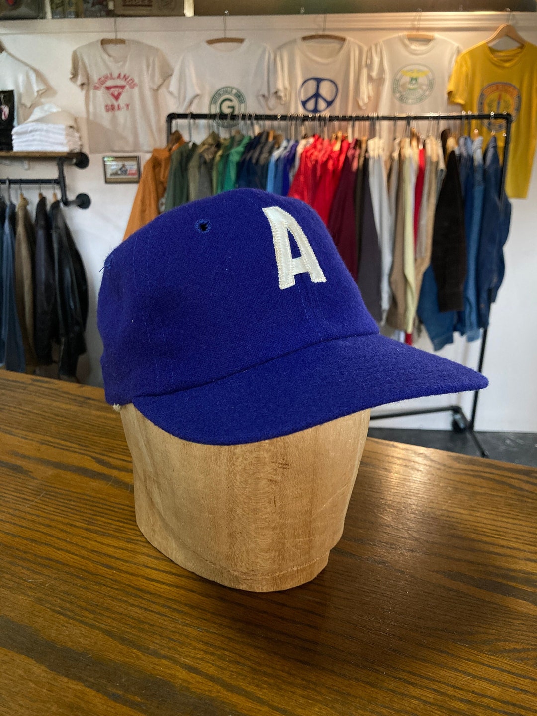 1950s 60s Wool Letter Baseball Cap - Etsy