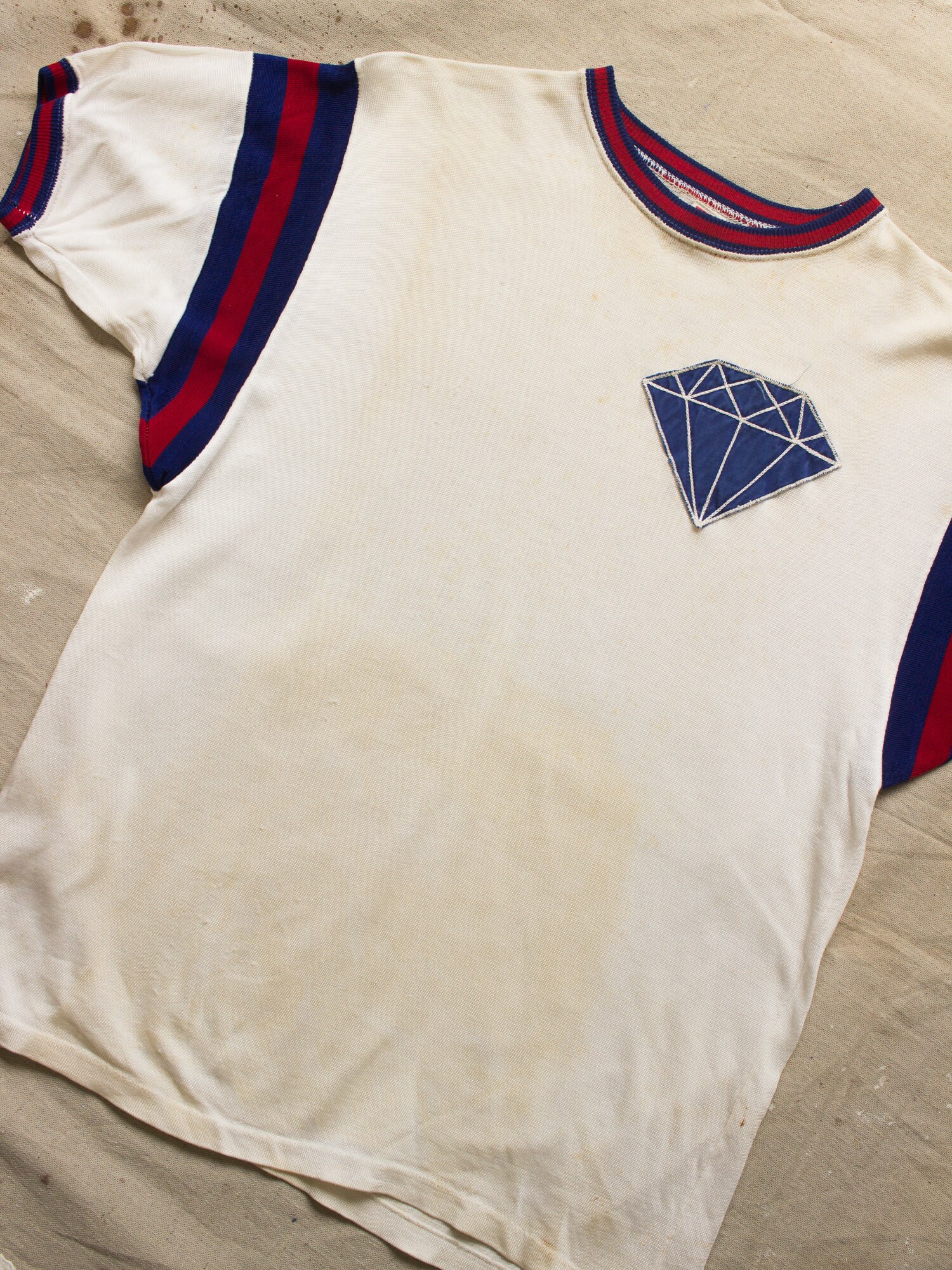 Blue Gem - 50s Rayon Knit Sports Jersey