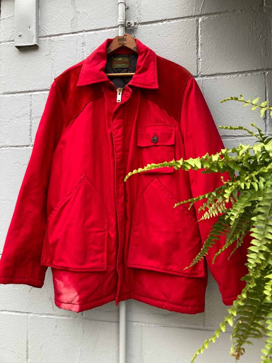 Vintage 1960s Red Hunting Barn Jacket - Etsy