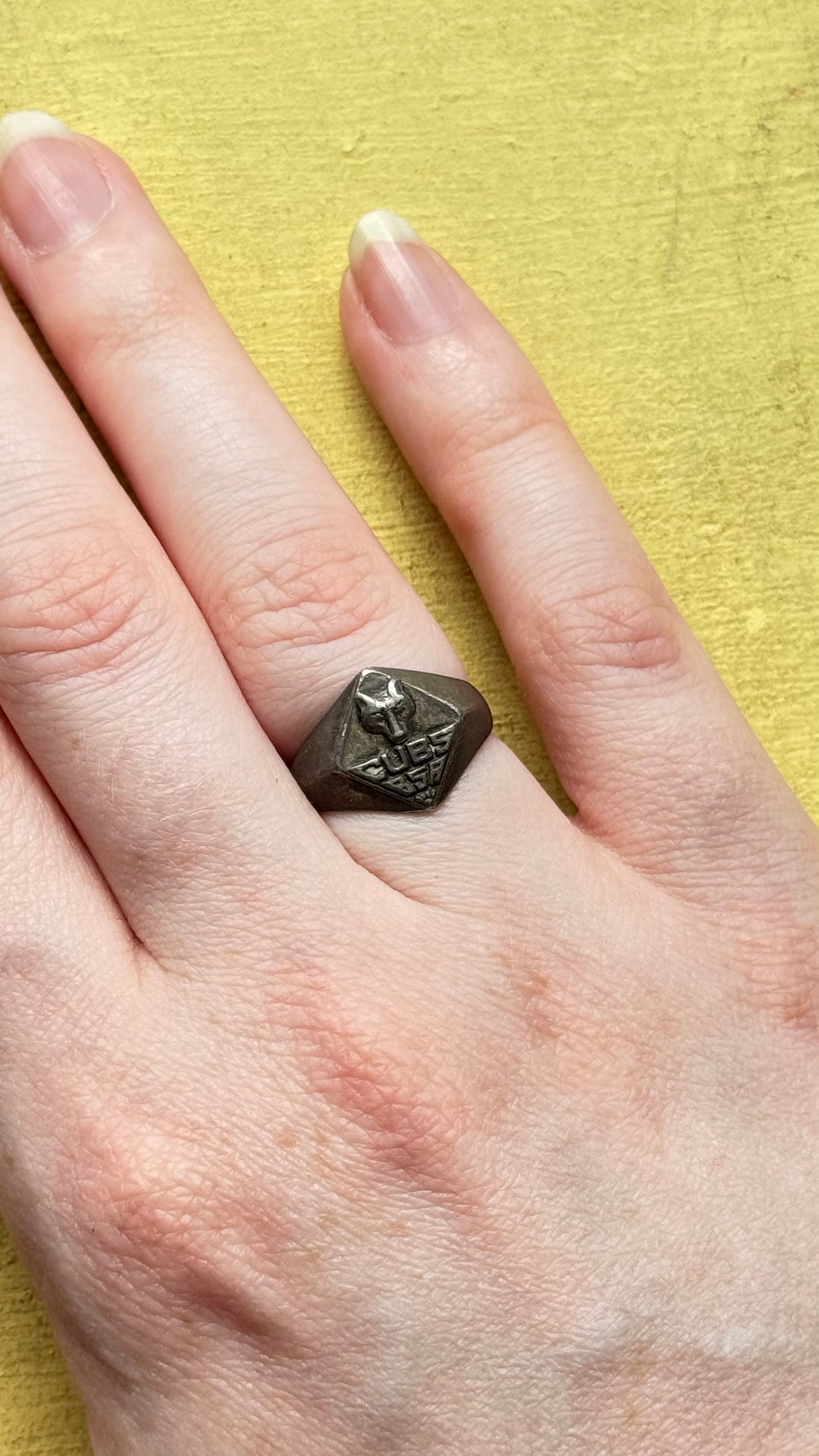 Vintage 1960s 70s Cub Scouts Sterling Silver Ring 5 - Etsy