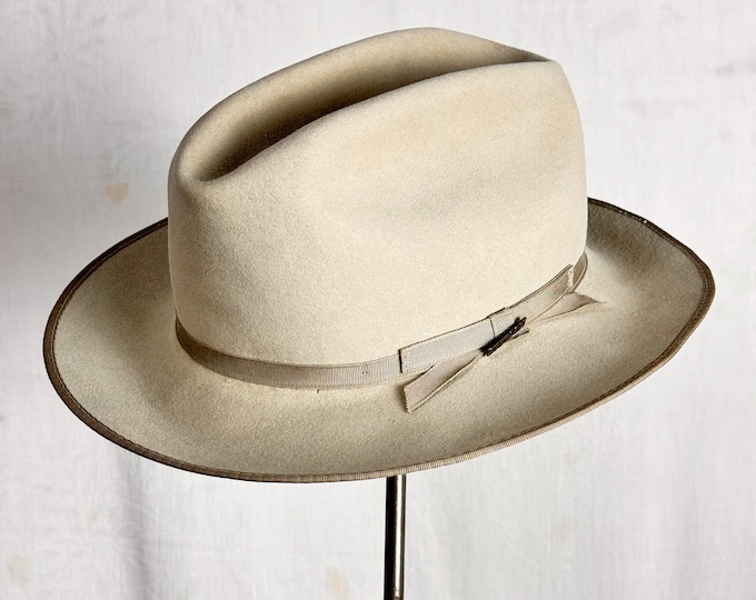 Vintage Stetson Open Road Ultralite Silverbelly 4x Beaver Felt Fedora ...