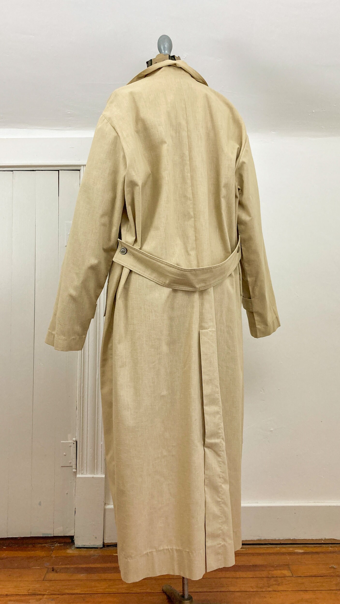 1940s Linen Duster Car Coat