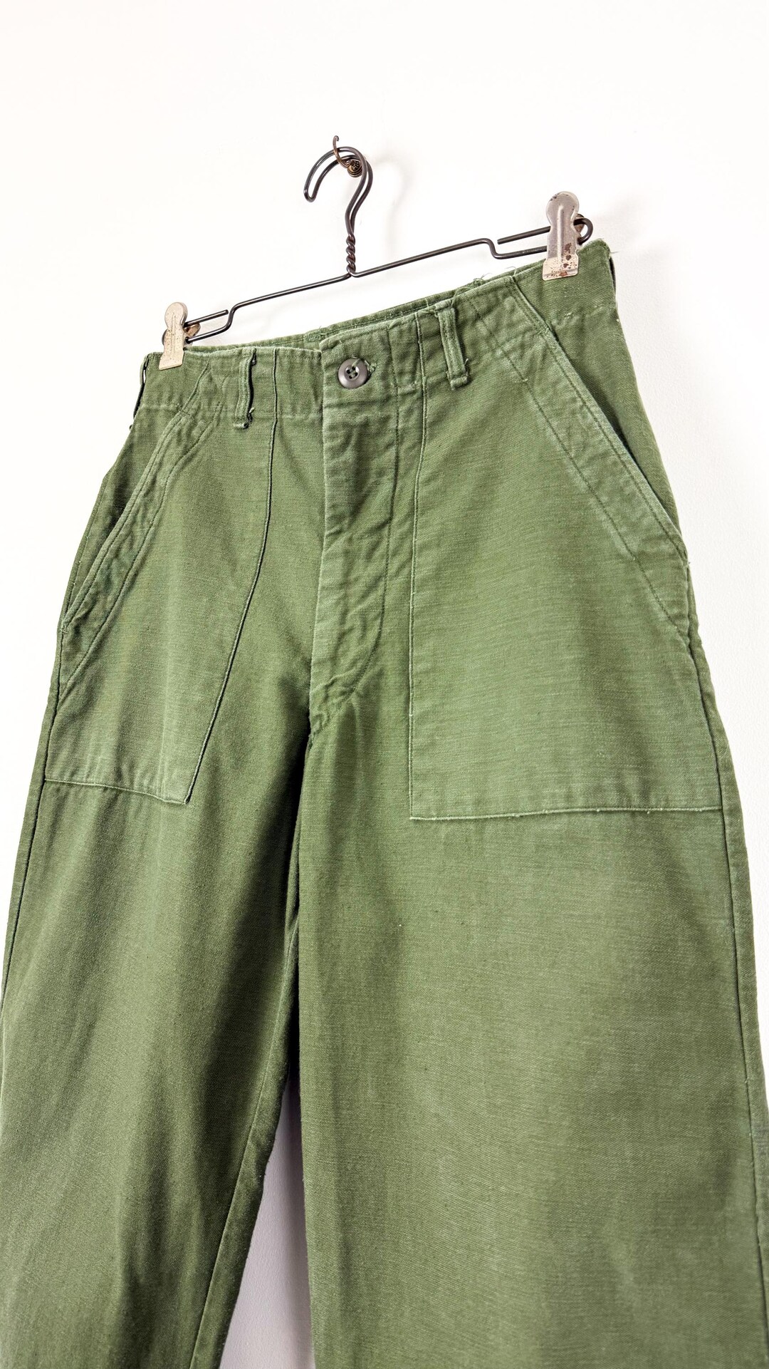 Vintage 1960s OG 107 Military Army Fatigue Pants | 29 Short - Etsy