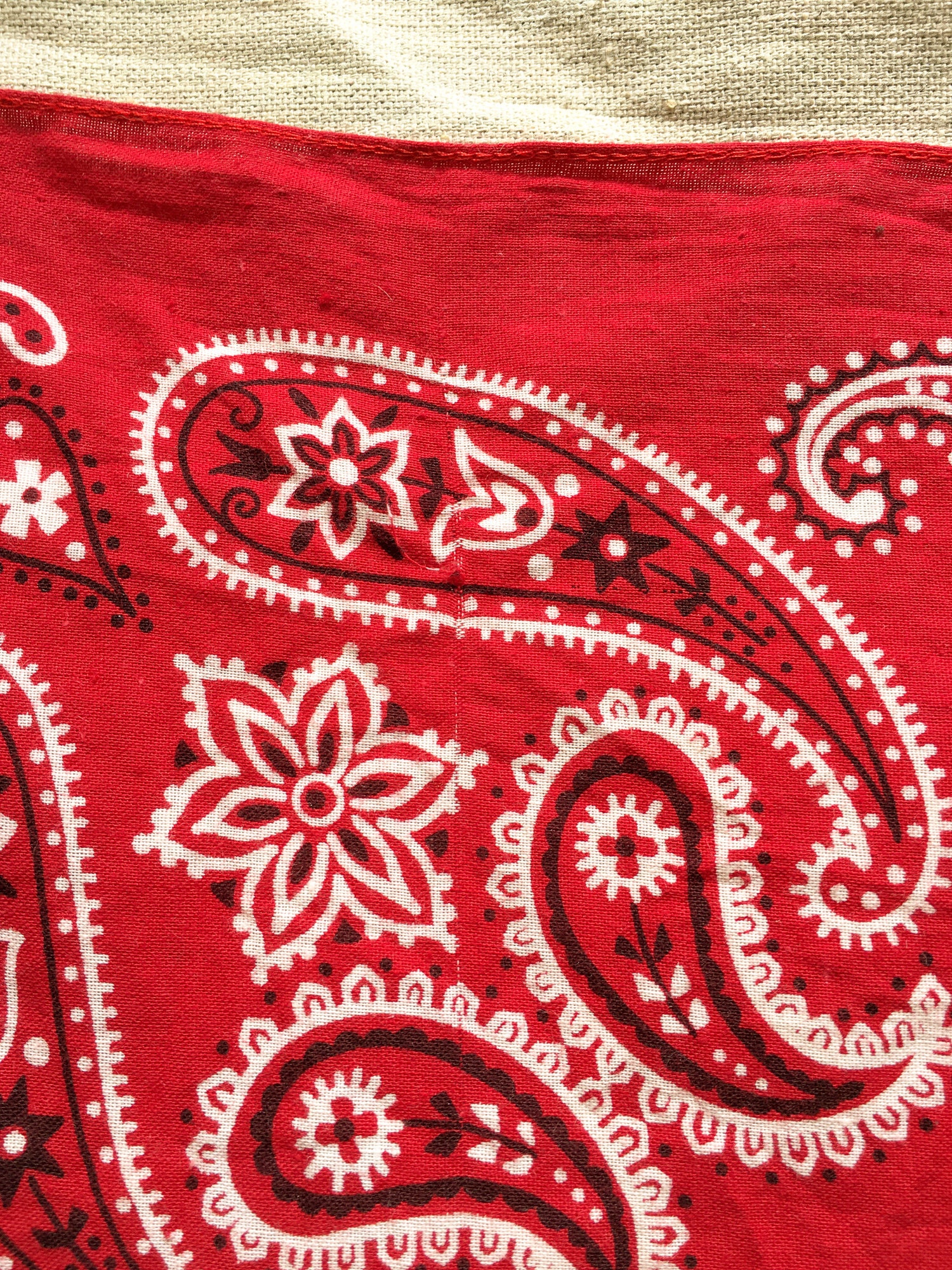 Elephant Trunk Up 50s 60s Bandana Vintage Red Bandana | Etsy