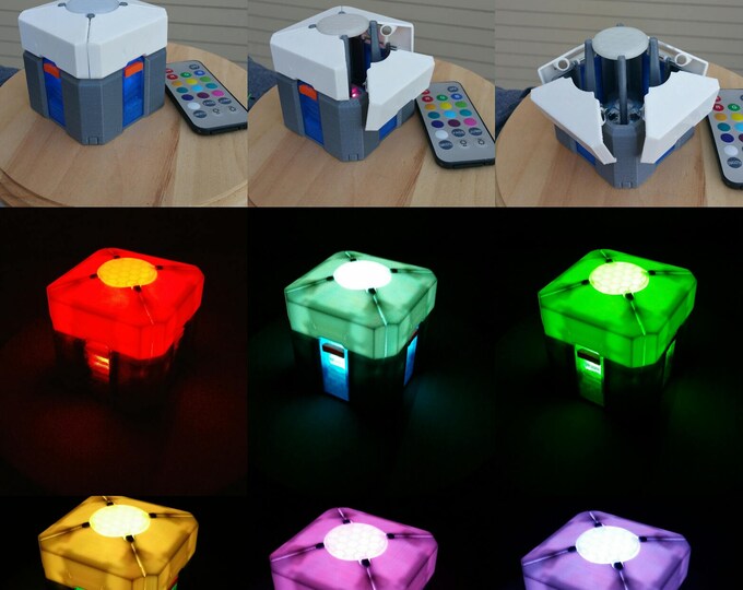 Overwatch Loot Box - 3D Printed Double Hinged With Leds & Coin - Etsy