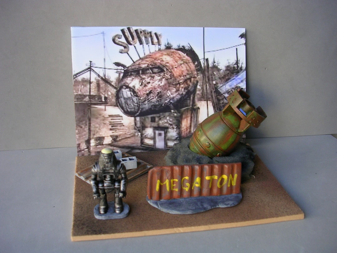 Fallout 3 MEGATON Protectron Nuke Wasteland Diorama - Etsy