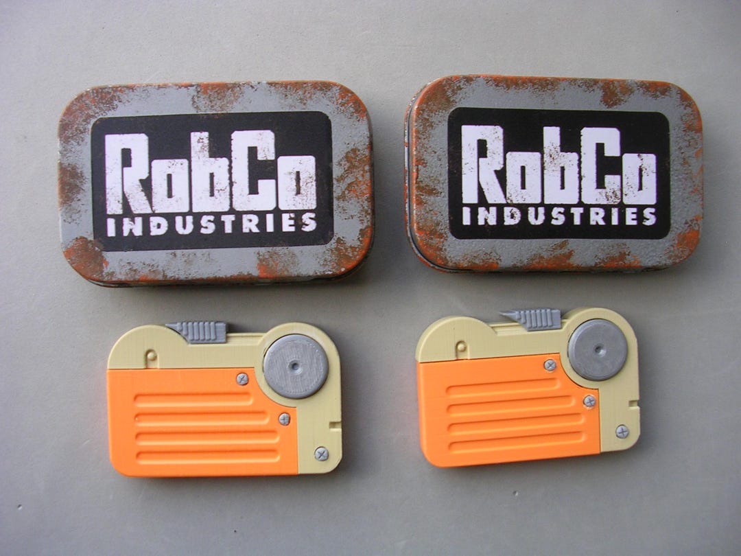 Fallout Mini Holotape in Custom Robco Tin Stash Box Cosplay Gift ...