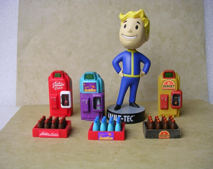Fallout Nuka Cola Machine Miniature Models Classic Quantum Sunset ...