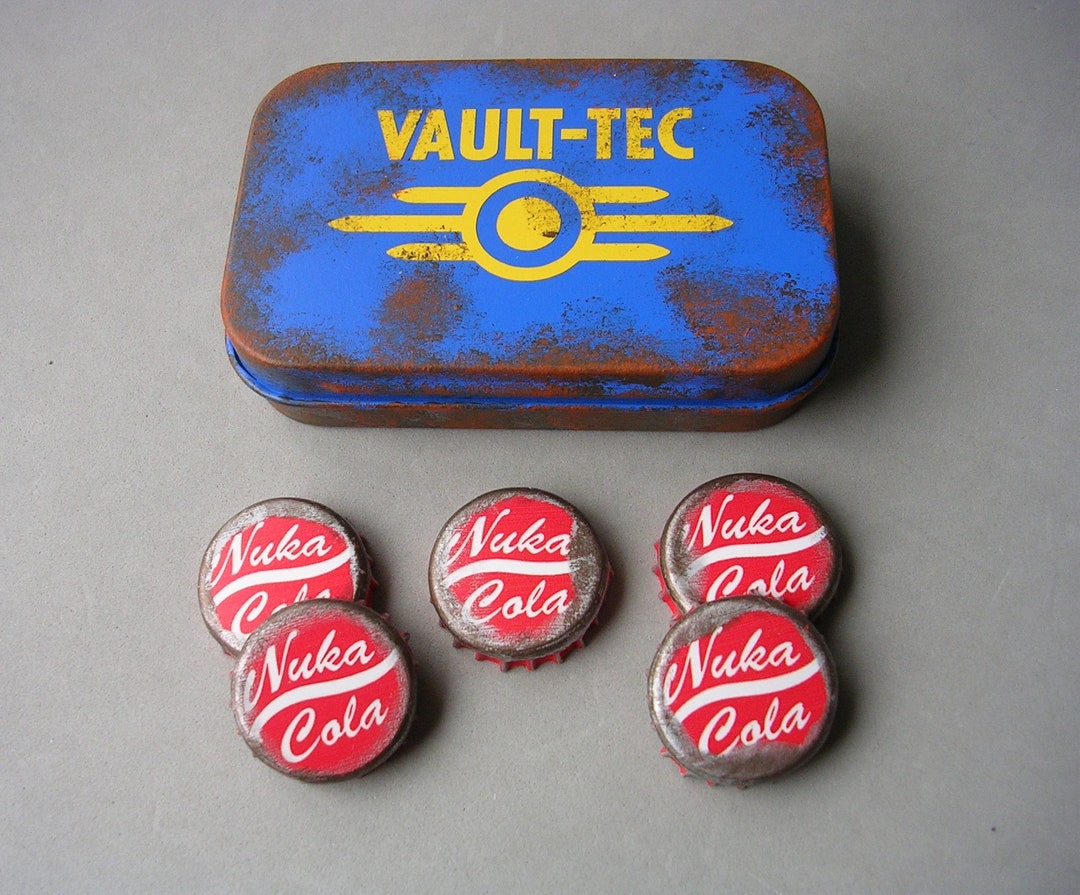 Fallout Nuka Cola Cap Stash Box Tin Gift Display Prop Cosplay - Etsy