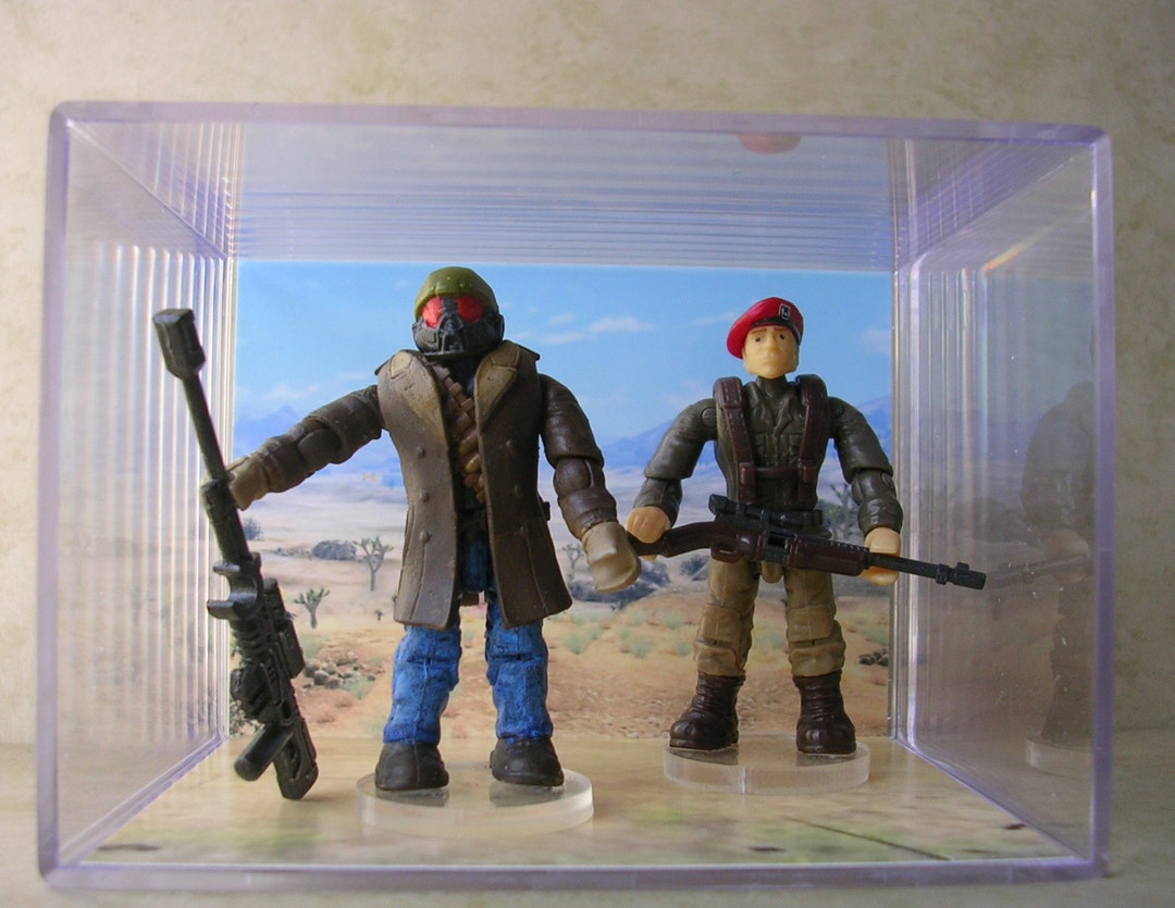 Fallout New Vegas NCR Ranger and Boone Miniature Cube Diorama - Etsy