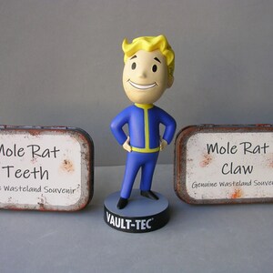 Fallout Cryptid Mole Rat Artifacts Teeth Claw in Custom Stash Box - Etsy