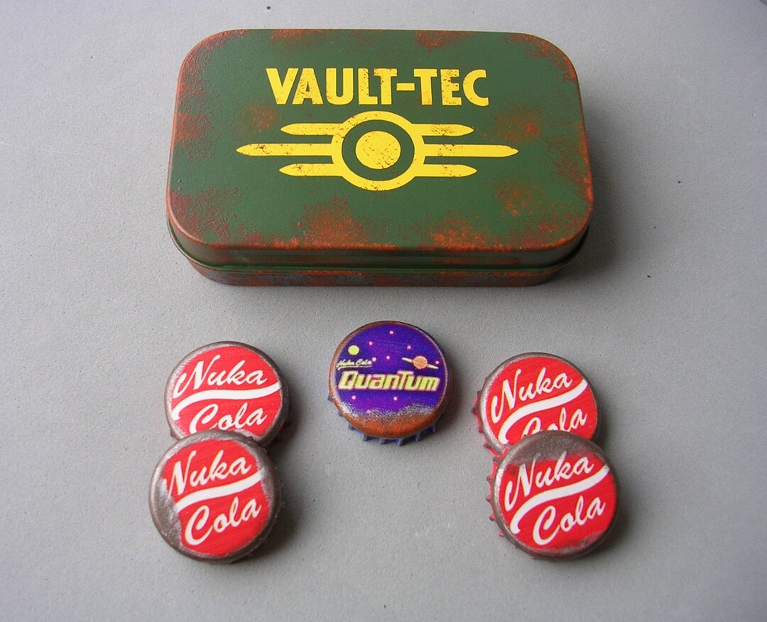 Fallout 3 4 76 Cap Stash Tin With 5 Caps Gift Display Prop Cosplay - Etsy