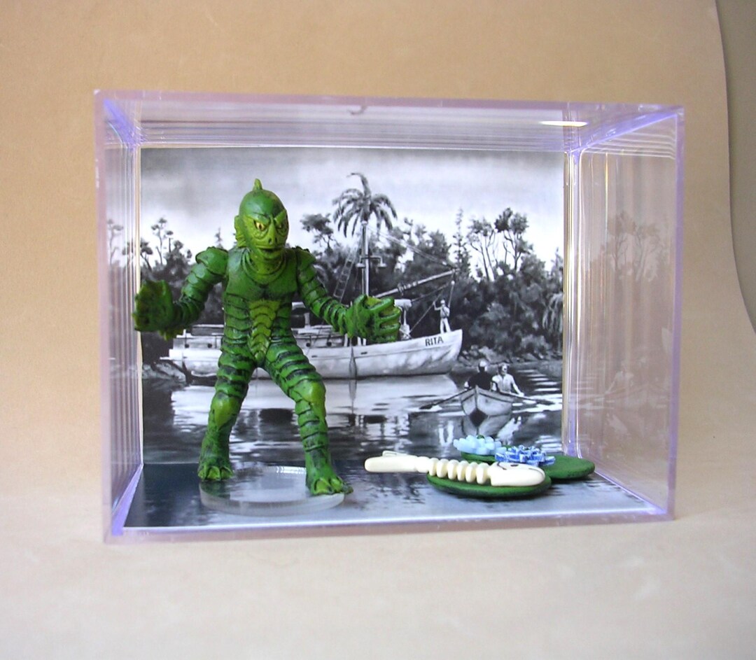 Creature From the Black Lagoon Miniature Diorama Cube Gift Display - Etsy