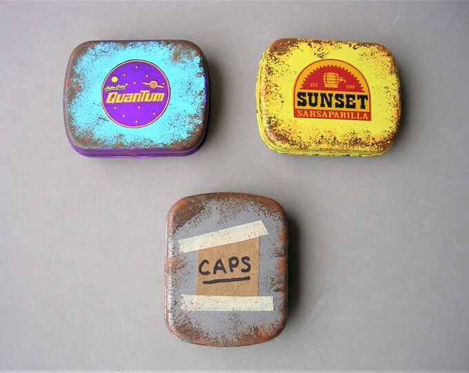 Fallout Nuka Cola Miniature Advertising Tins Caps Stash Box Quantum ...