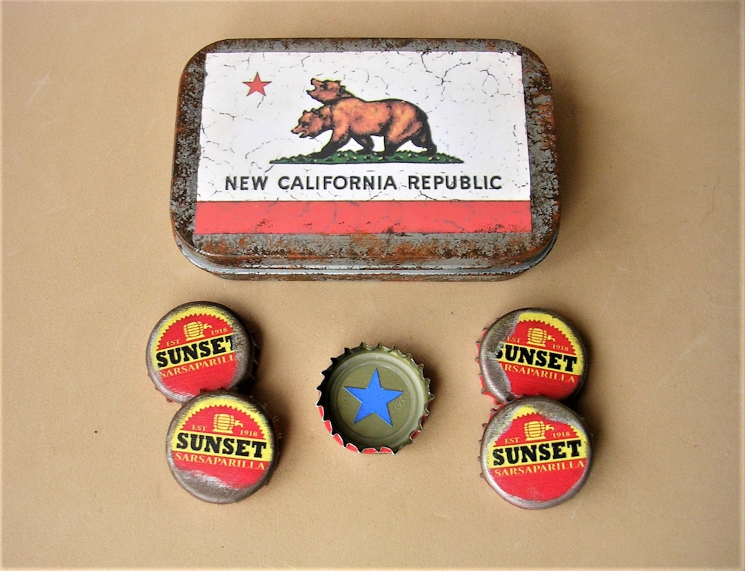 Fallout NCR New Vegas Cap Stash Tin Sunset Sarsaparilla - Etsy