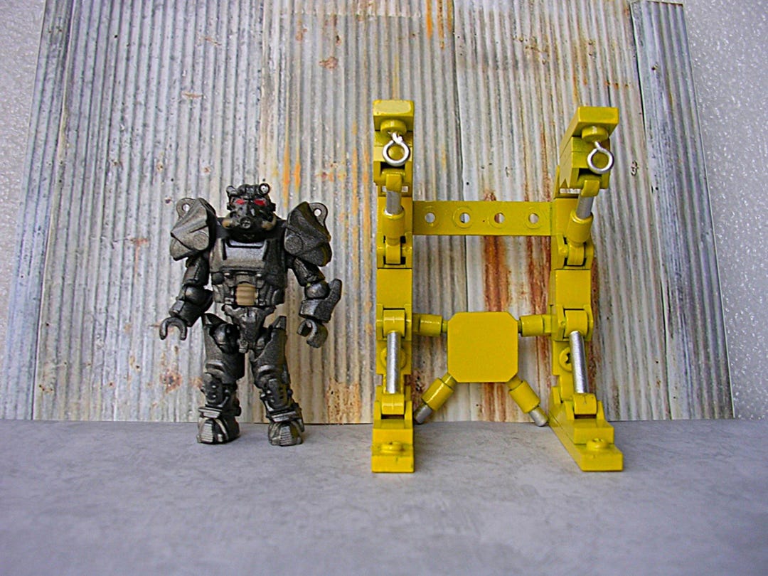Fallout Power Armor Station With T-60 Minifigure Custom Mod and Paint ...