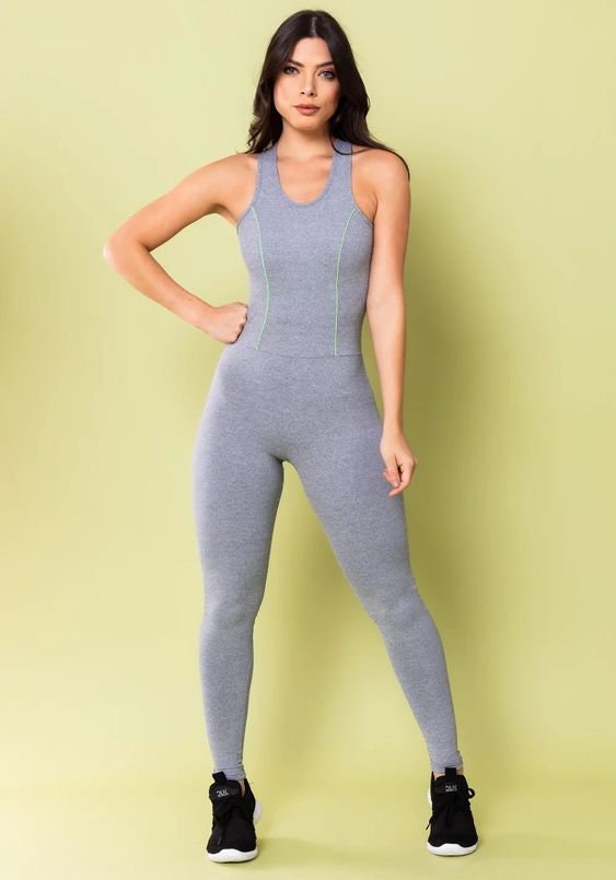 Heather Grey Unitard Bodysuit Catsuit Jumpsuit Brazilian - Etsy