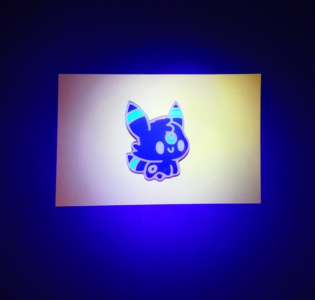 Blacklight Pokemon Pin Shiny Umbreon - Etsy