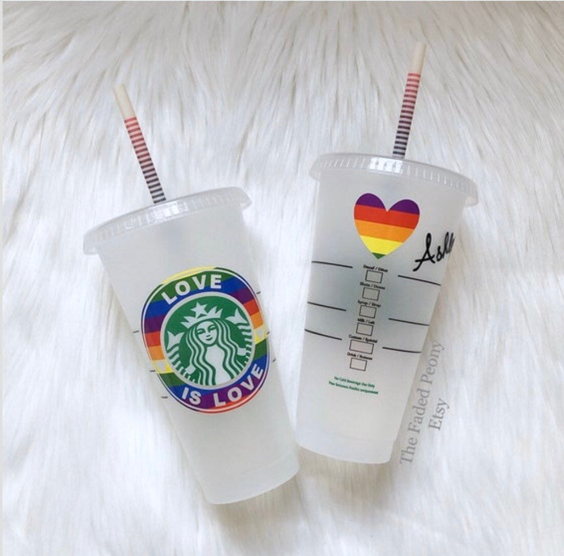 Starbucks Tumbler Gay Pride Starbucks Tumbler Lgbt Etsy