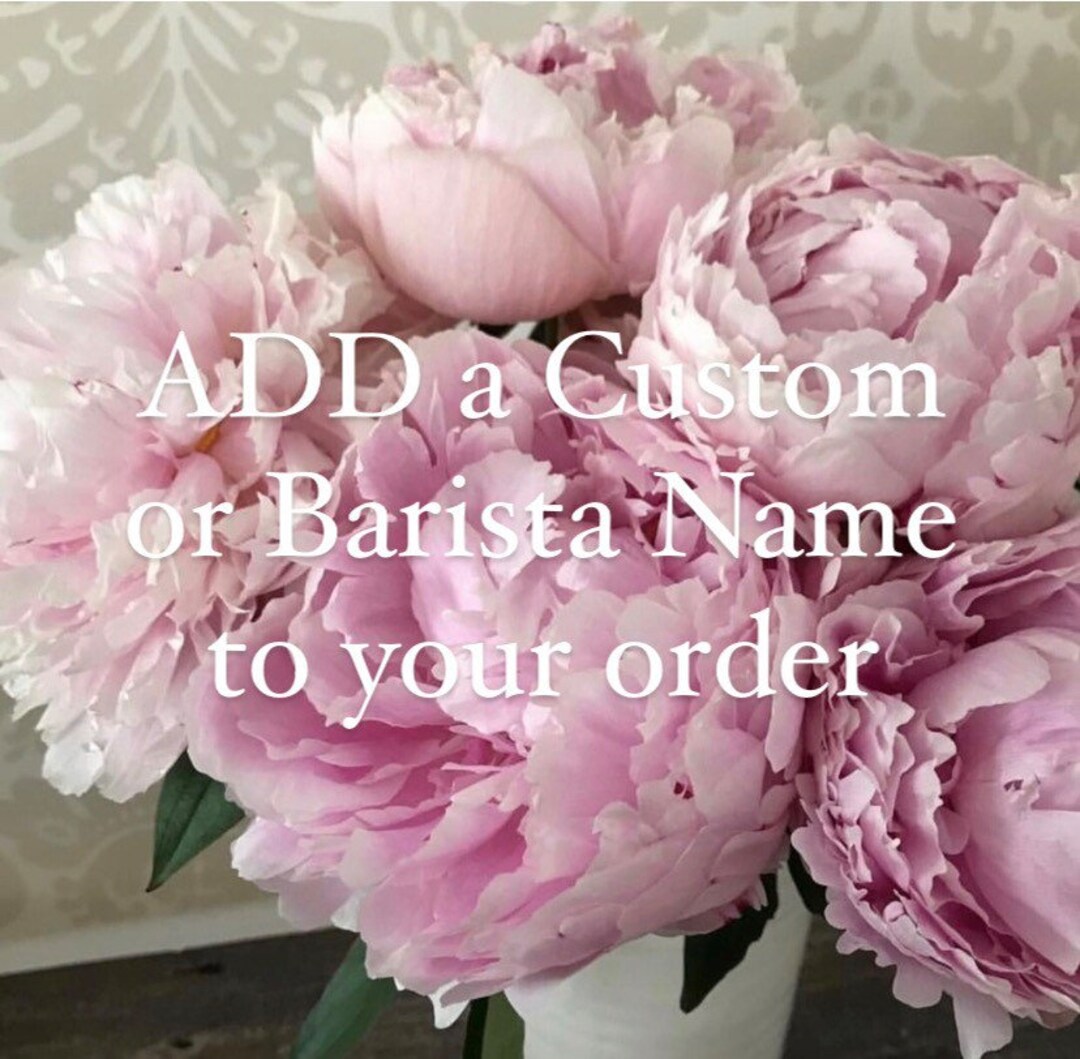 Add a Custom OR a Barista Name to a Cup (add-on) - Etsy