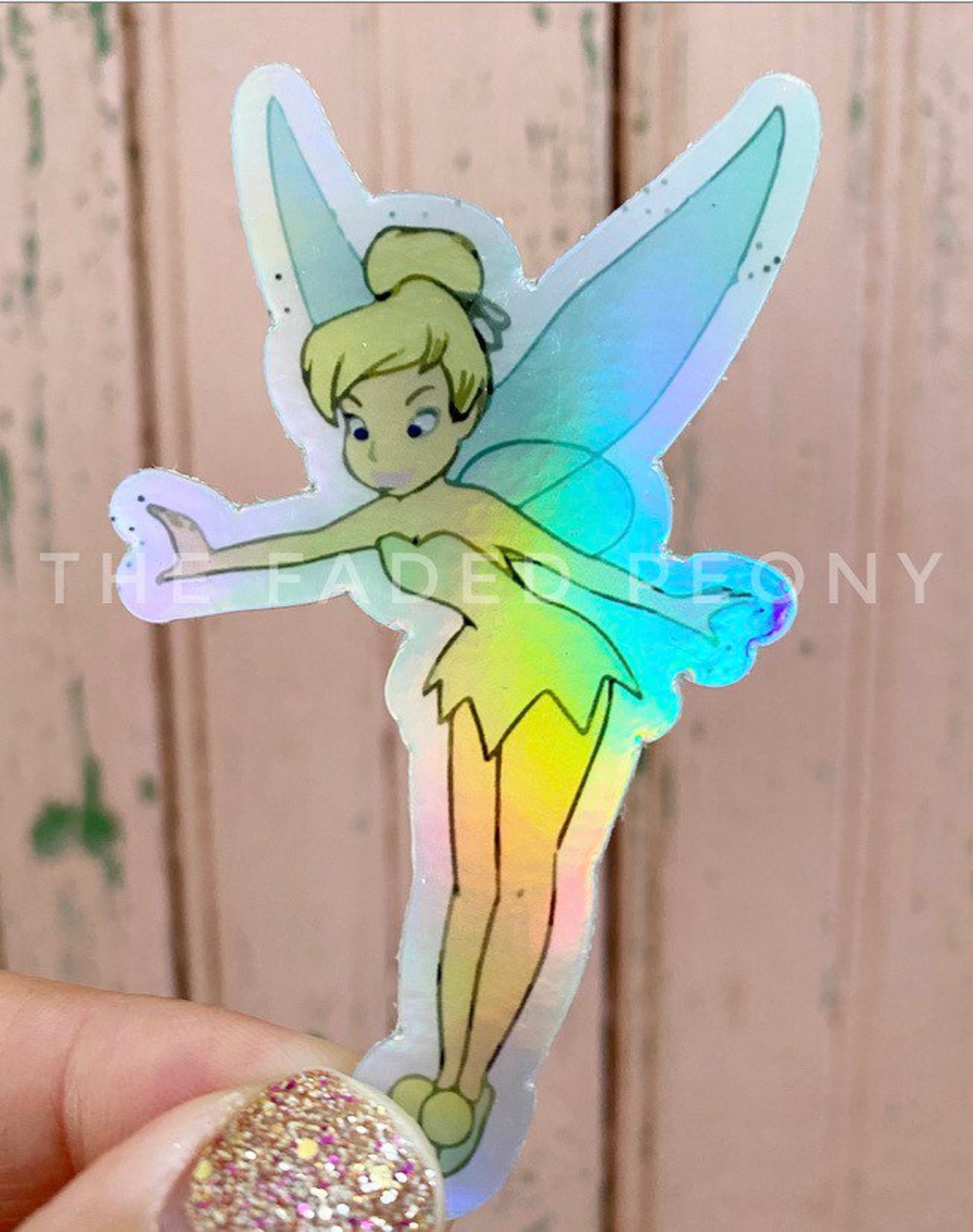 Tink Sticker Fairy Sticker Holographic Sticker Tinkerbell - Etsy