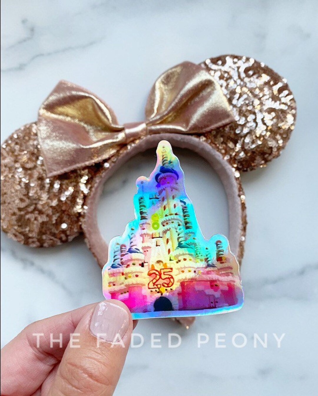 WDW 25th Anniversary Castle Sticker, WDW Castle Sticker, Magical Castle ...