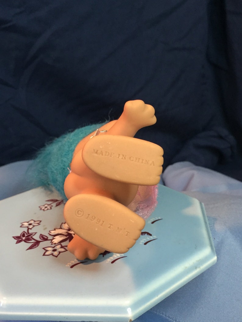 Vintage Troll Doll, Light Blue Hair, TNT Troll, 1991, Ponytail - Etsy